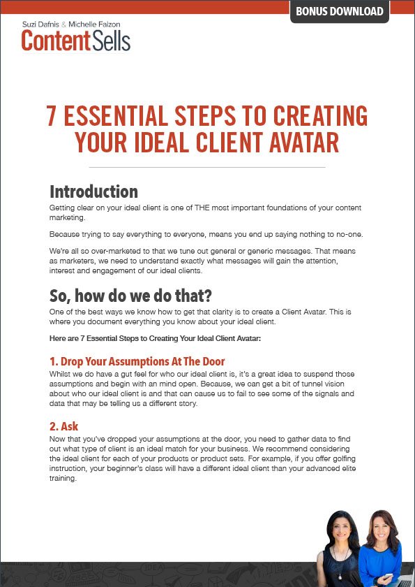 The 7 Steps To Creating Your Client Avatar Checklist