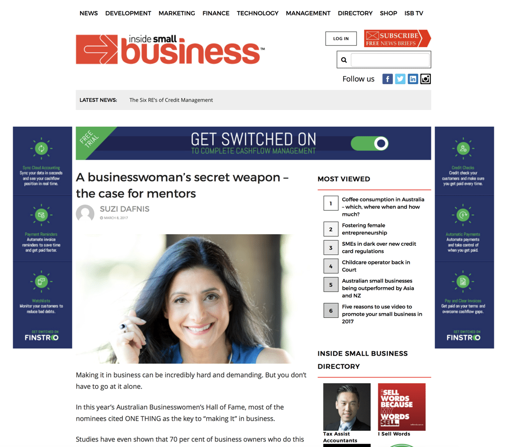 HerBusiness is Featured in Inside Small Business